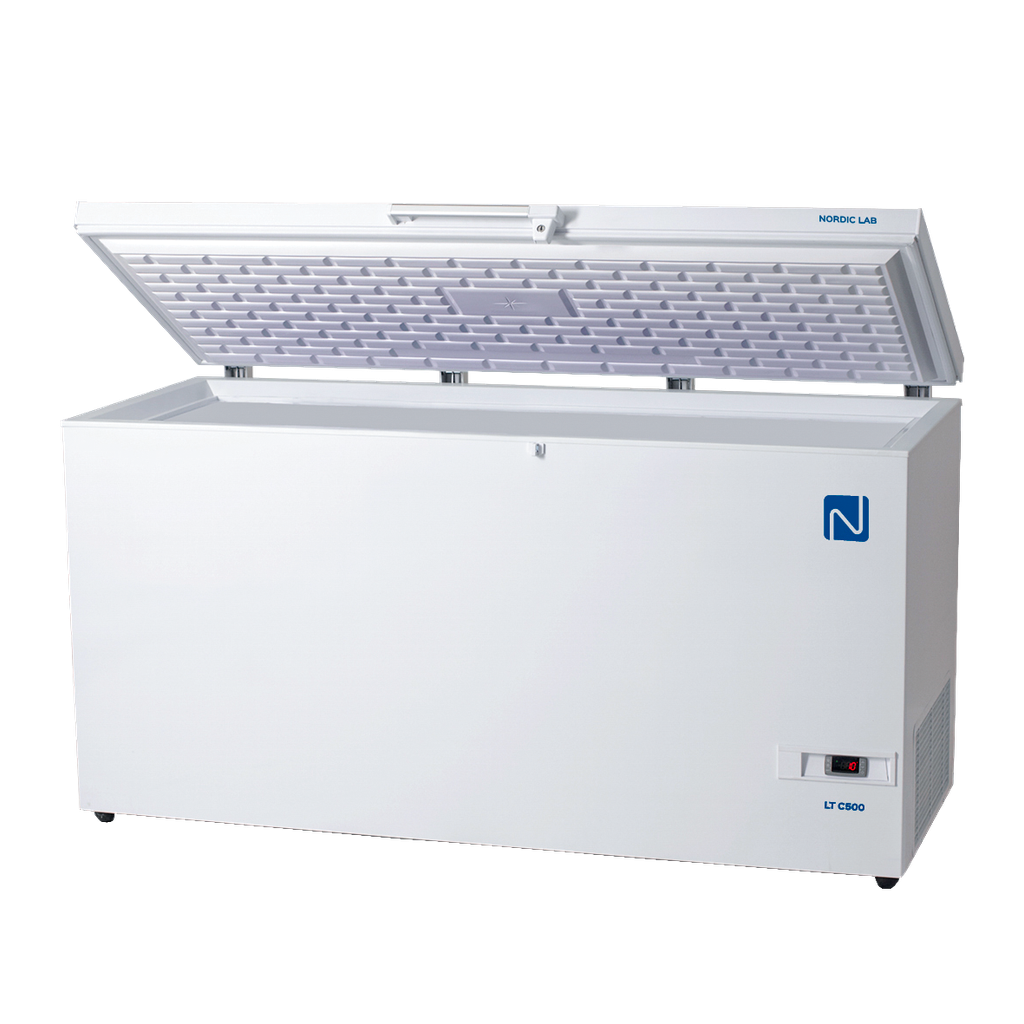 LT C500. Low Temp. -25°C to -45°C freezer. Chest 495 l. | Nordic Lab ApS